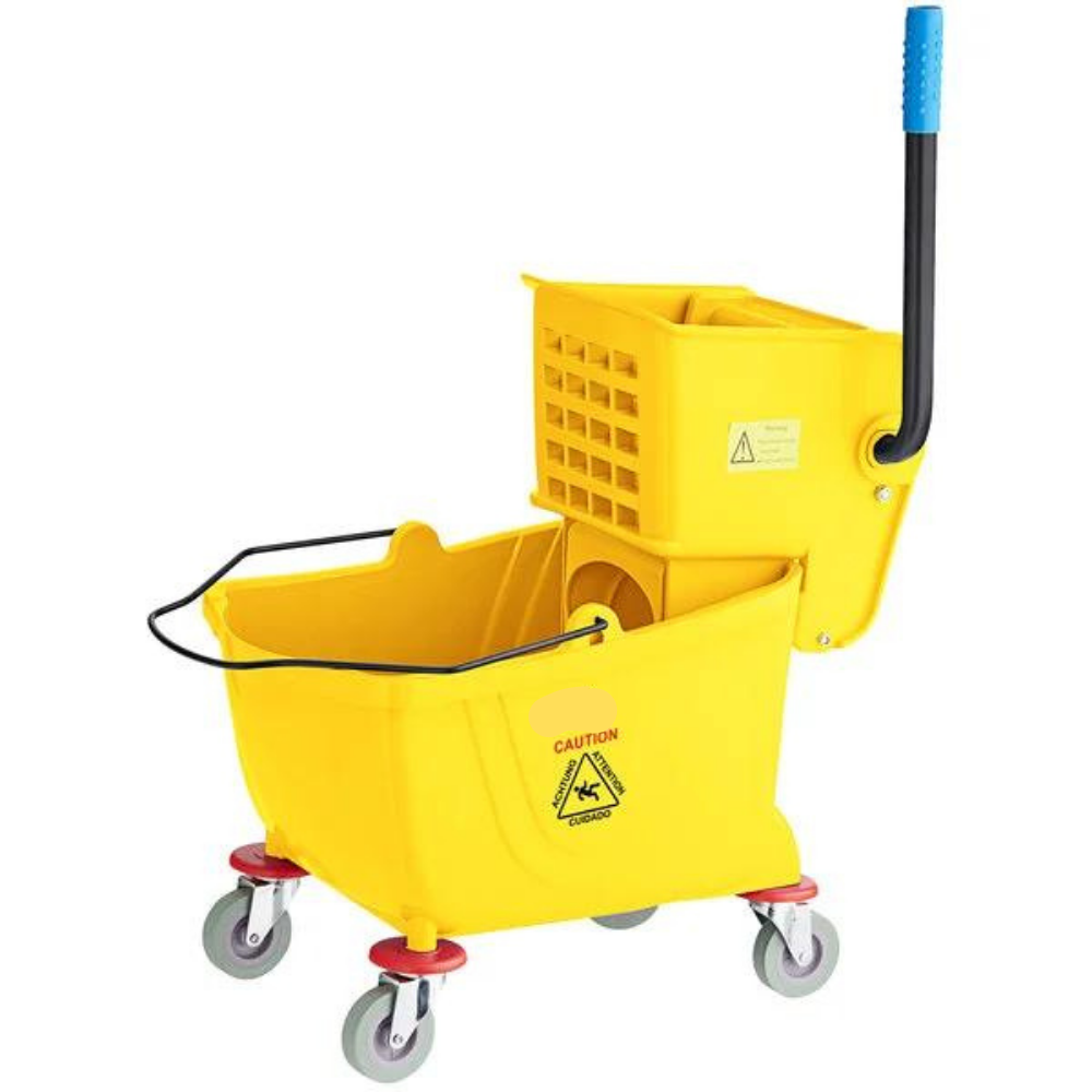 26 Qt. Yellow Mop Bucket and Side Press Wringer Combo – Evolve Wholesale