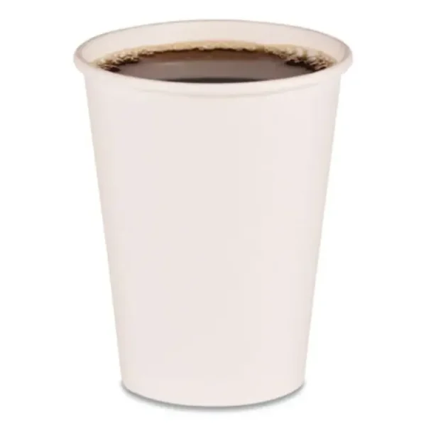 12 oz White Hot Paper Cup 20/50 cs/ct – Evolve Wholesale
