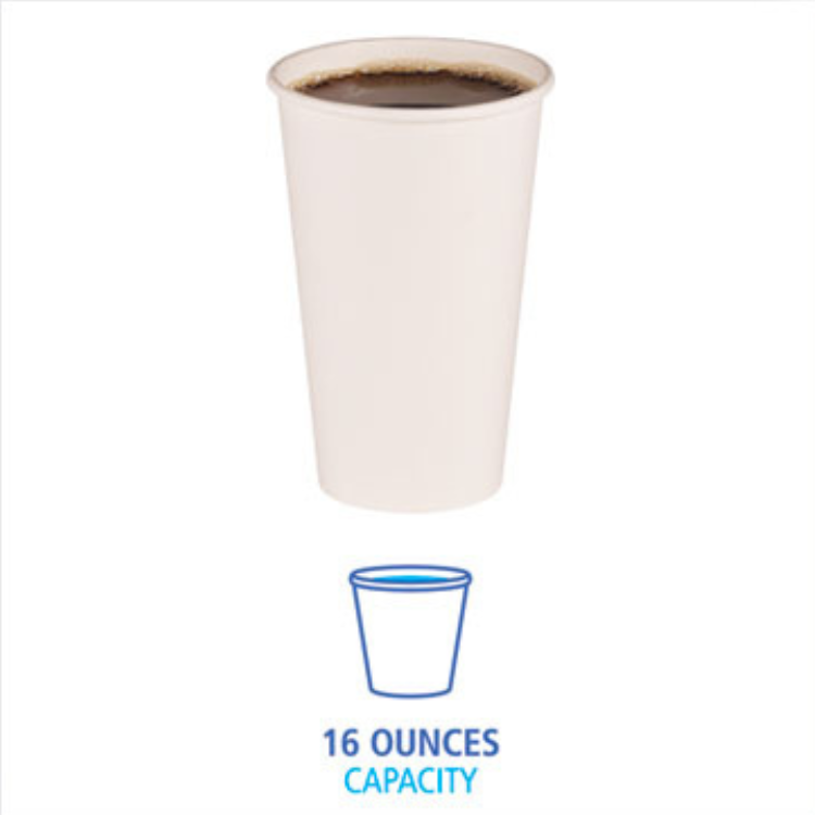 16 oz White Hot Paper Cup 20/50 cs/ct – Evolvewhs