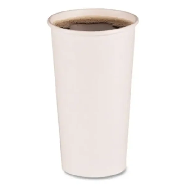 20 oz White Hot Paper Cup 12/50 cs/ct – Evolve Wholesale